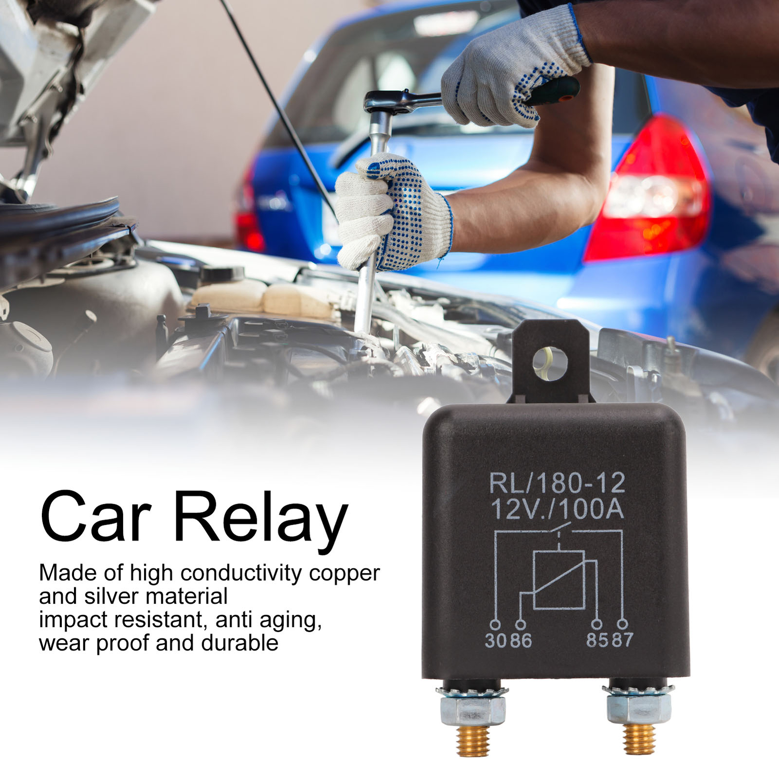 12V Starter Relay Battery Isolating Charge Relay Switch For Cars ...