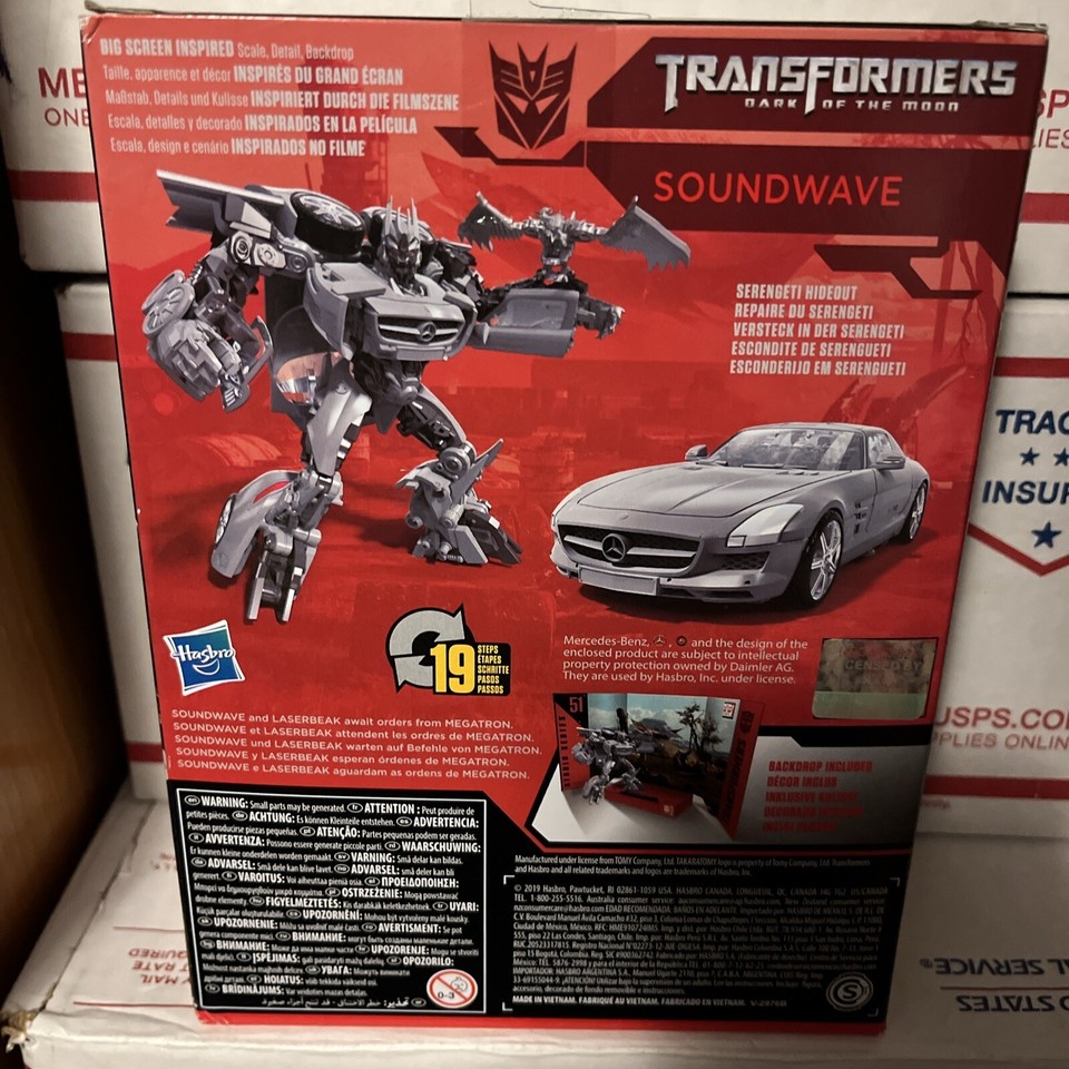 TRANSFORMERS SOUNDWAVE FIGURE STUDIO SERIES DOTM DELUXE CLASS MISP 2019 ...