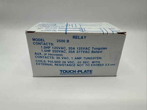 NEW OLD STOCK TOUCH PLATE 2500 B LOW VOLTAGE CONTROL LIGHTING /POWER ...