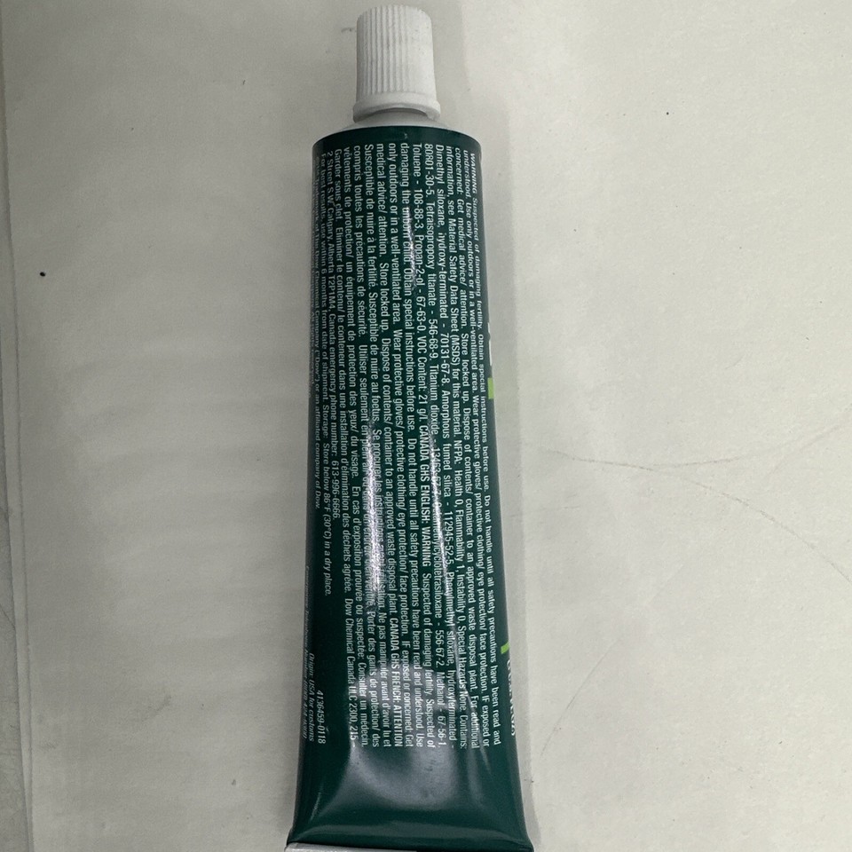 DOW DOWSIL 738 ELECTRICAL SEALANT SILICONE 3OZ TUBE - Sold 1 Tube Per ...