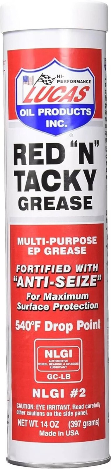 Lucas Oil 10005-30 Red N Tacky Multi-Purpose Grease 14 oz. | 1000530 ...