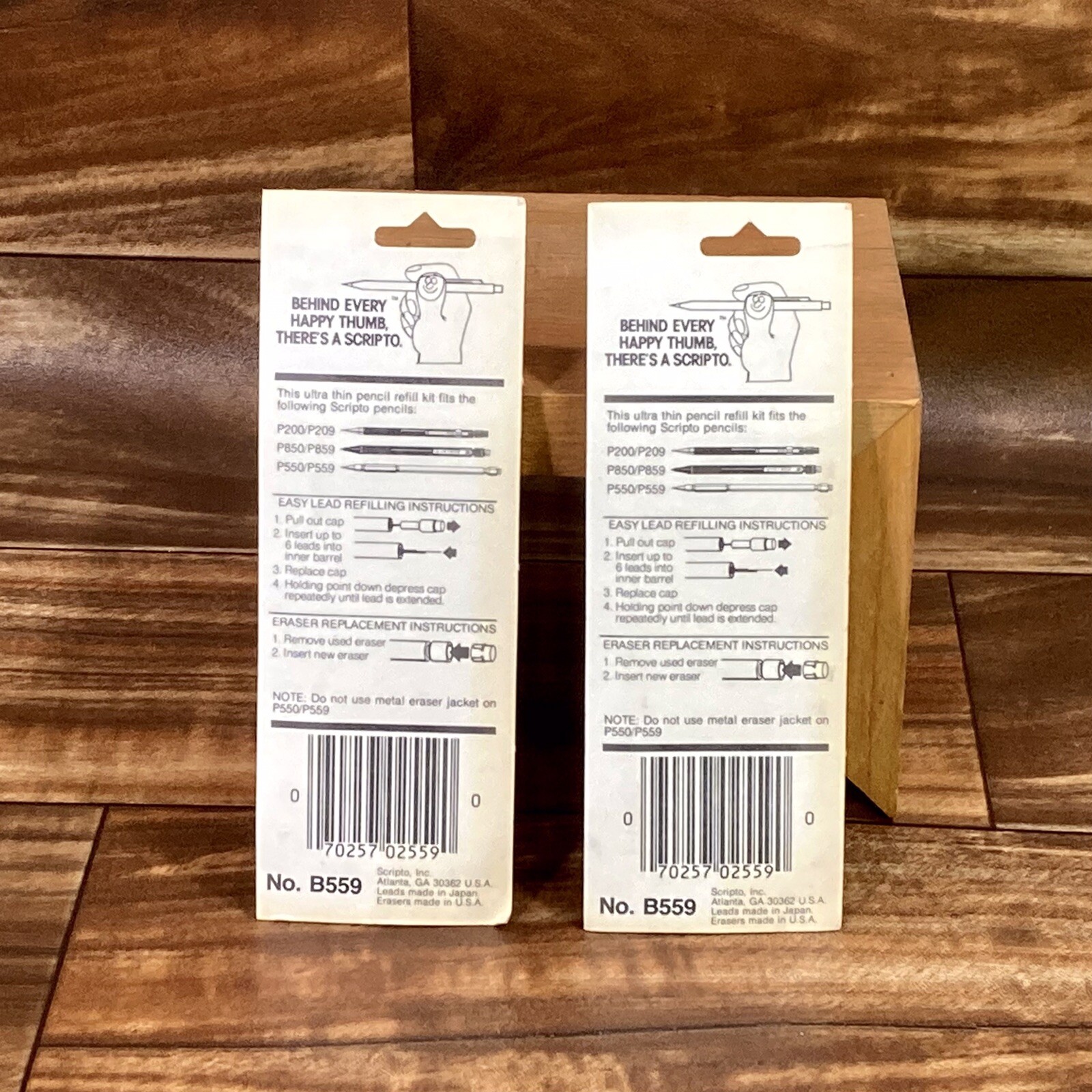 Scripto Ultra Thin Pencil Refill Kit 12 Leads & 4 Erasers No J250 (2 ...