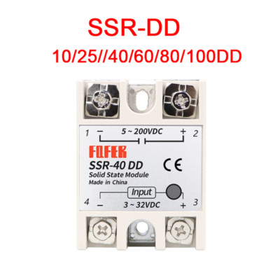 SSR-10DD/25DD/40DD/60DD/80DD/100DD Single Phase Solid State Relay DC ...