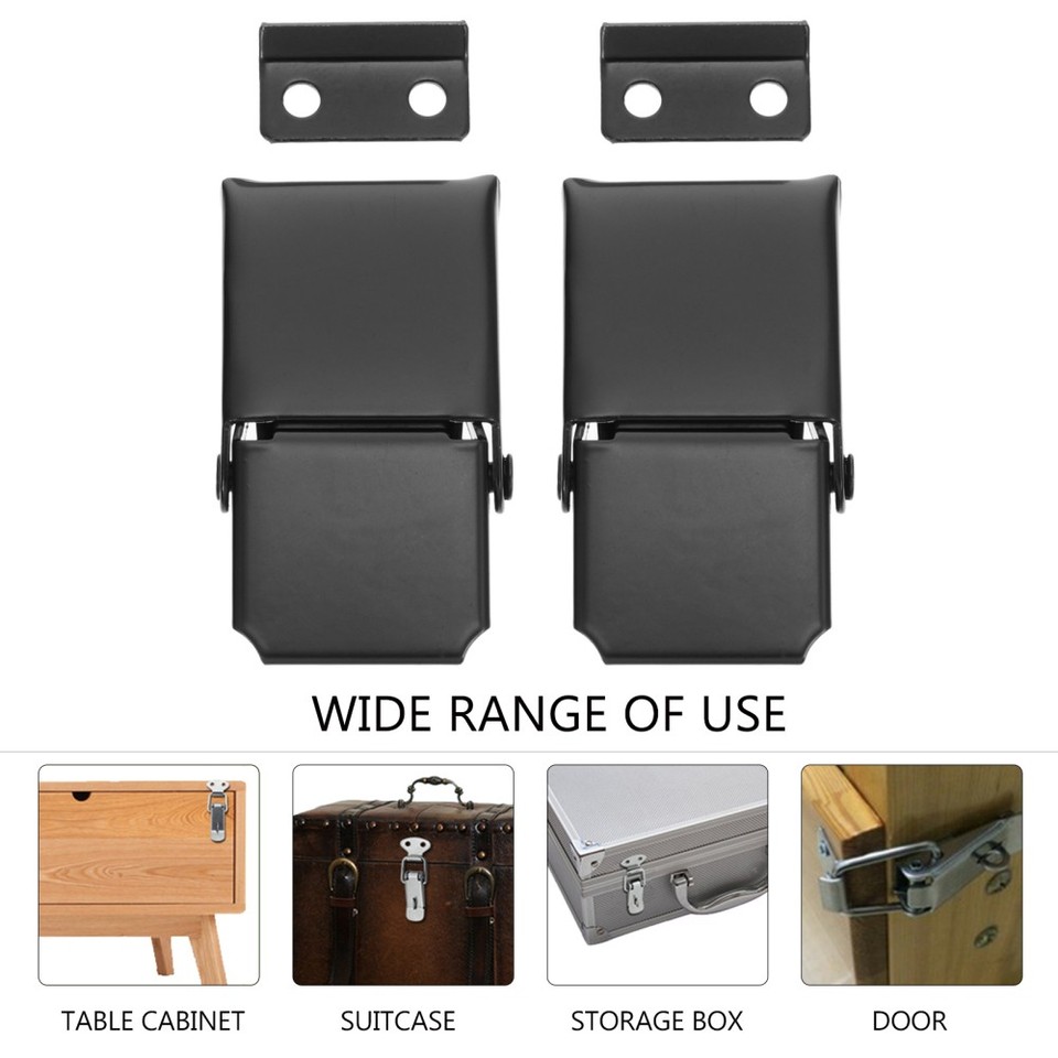 2 Pack Stainless Steel Buckle Lock Hasps for Padlocks Metal Latch | eBay