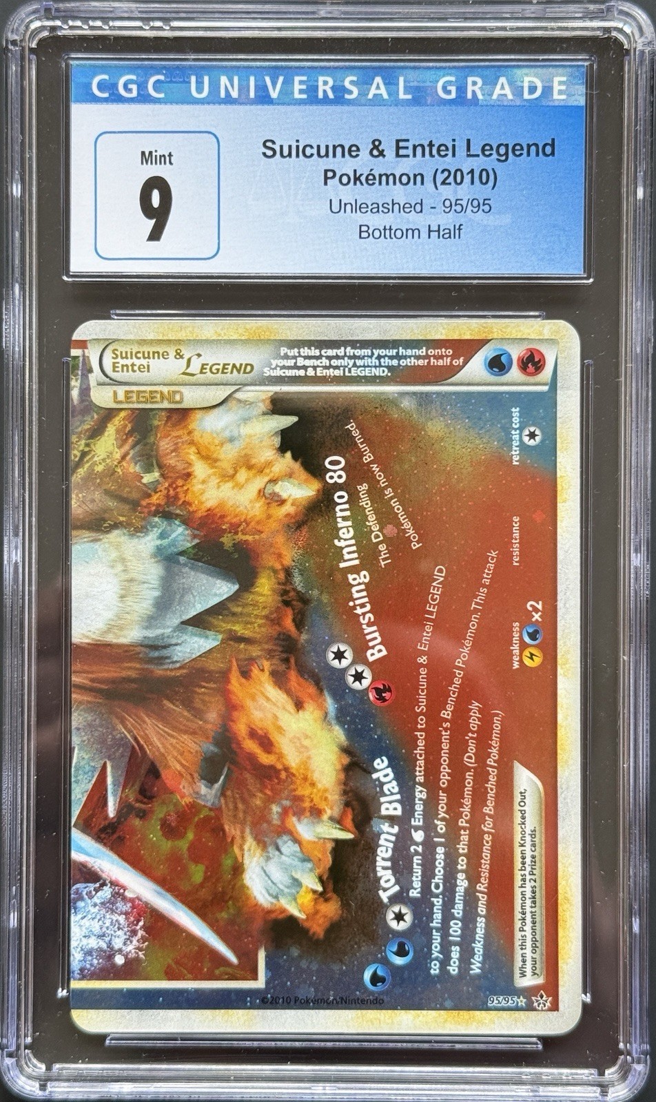 Suicune & Entei Legend Bottom - 95/95 - HGSS Unleashed Pokémon Card ...