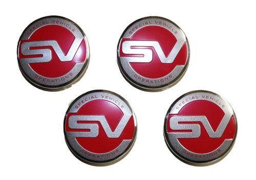 Land Rover Special Vehicle Operations SV Wheel Center Caps - 4 Pc - Hub ...