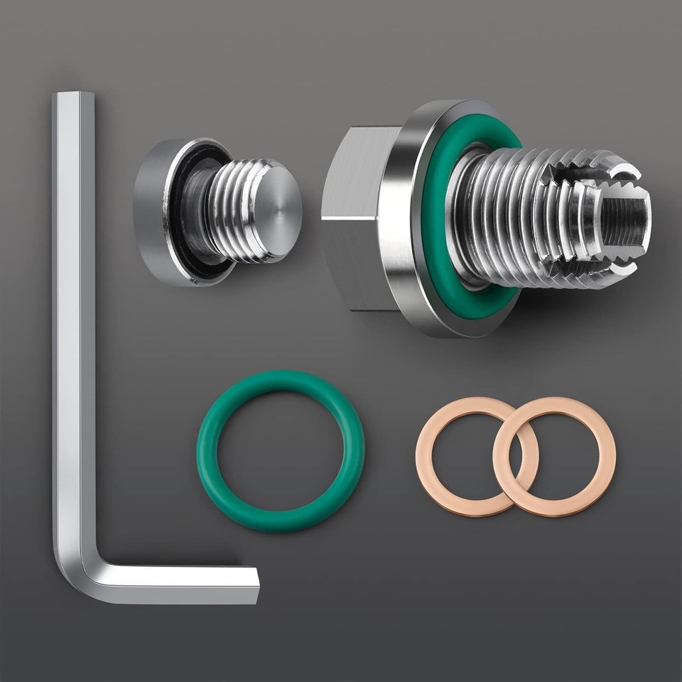 1/2-20 Double Oversize Oil Drain Plug Repair Kit - Stainless Steel | eBay