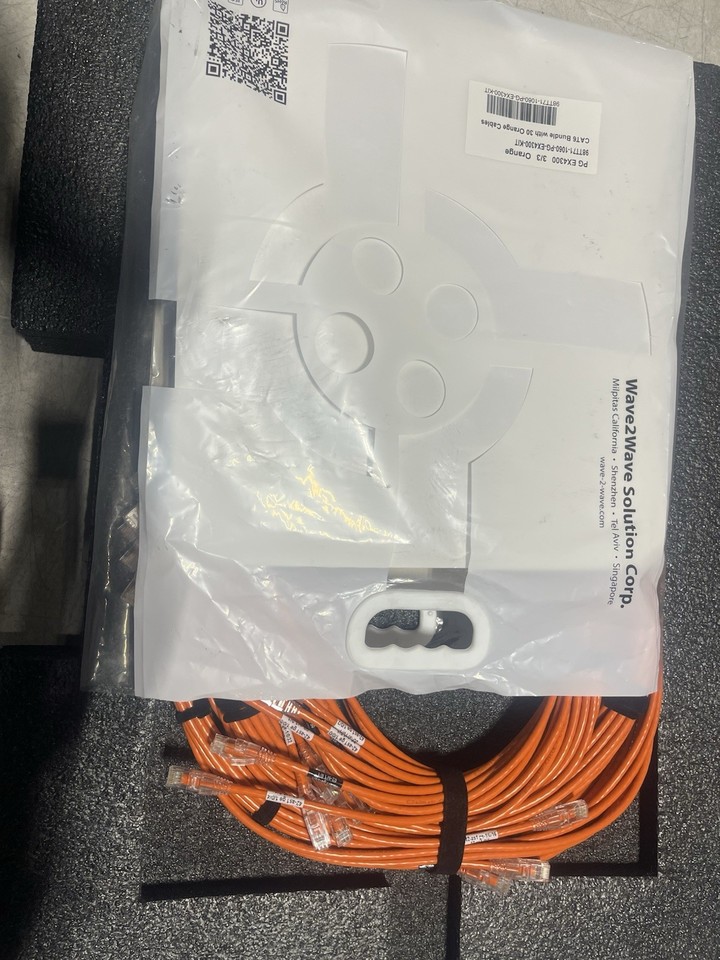 Wave2wave solution corp PE EX4300 3/3 orange cat 6 | eBay