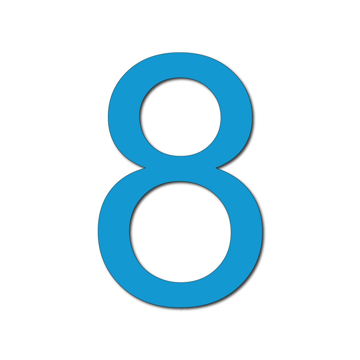 Number 8 Blue Large Blue Number 8 Balloon | The Wow Shop