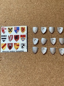 (ST5) Warhammer Bretonnian-Empire Knights Plain Metal Shields ...