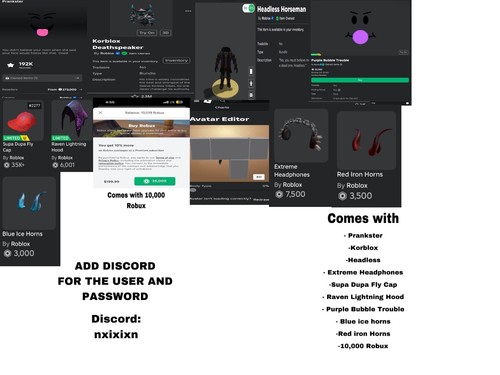 ️STACKED ! RBLX ACCOUNT RARE LIMITEDS YOUTUBERS ADDED. ️ | eBay