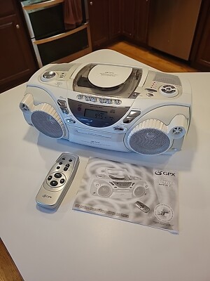 Rare - GPX C979 WHT White Boombox - Radio Work - Tape & CD Not Working ...