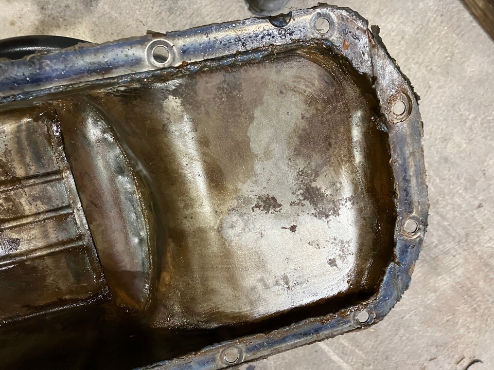 Buick-Oldsmobile-Pontiac 215 aluminum V8 modified oil pan 1961 1962 ...
