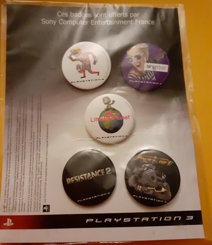 GOODIES PLAYSTATION 3 - LOT DE BADGES SONY - NEUF | eBay