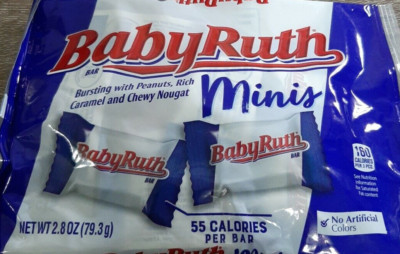Baby Ruth Minis Candy Bars. 2.8oz Bag. 55 calories per bar-New-SHIPS N ...