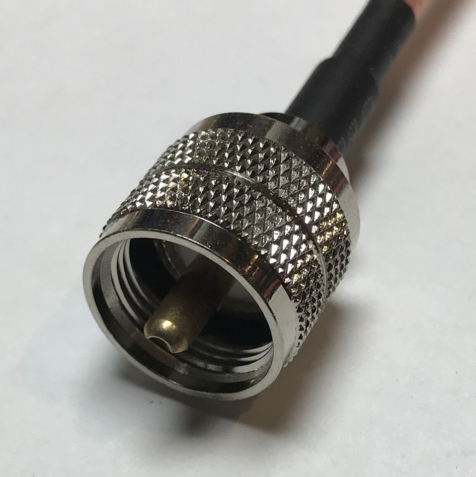 RG400 PL259 UHF Male to UHF Male MIL Double Shield Coax PICK LENGTH RF ...