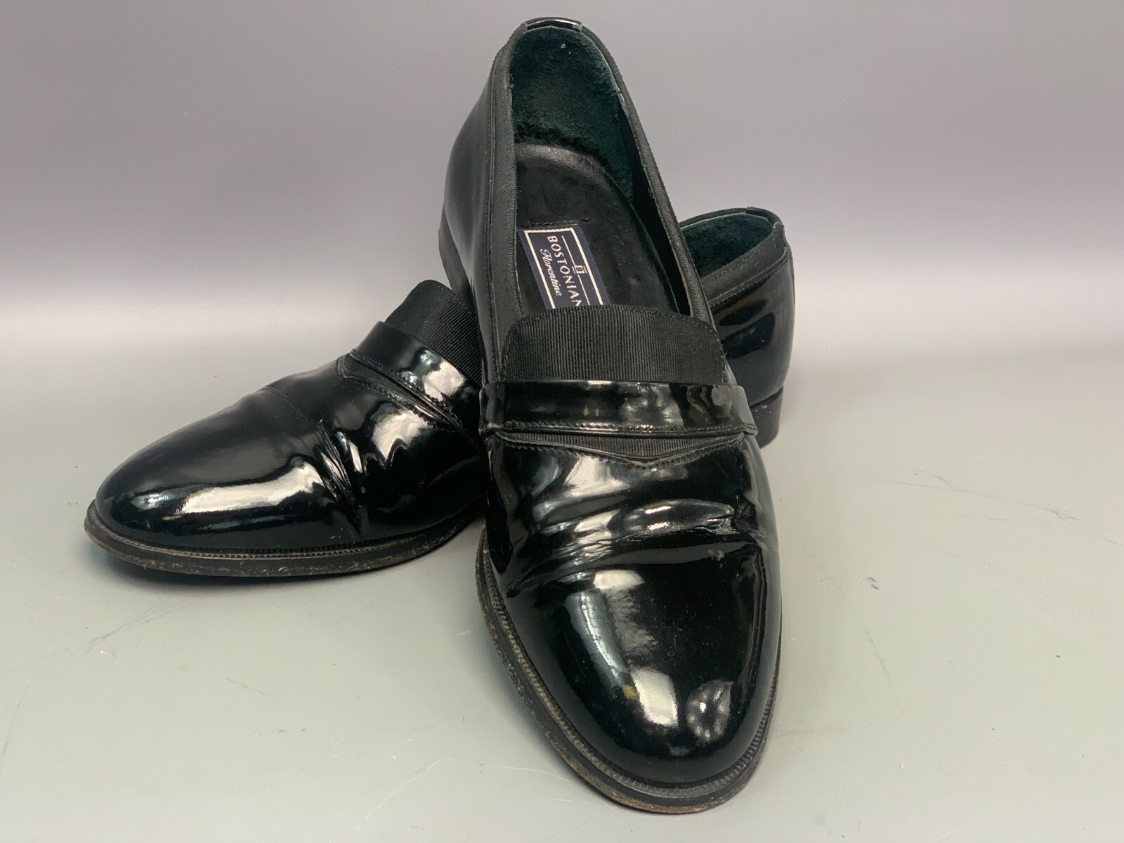 BOSTONIAN FLORENTINE Italian Black Patent Leather Loa… - Gem