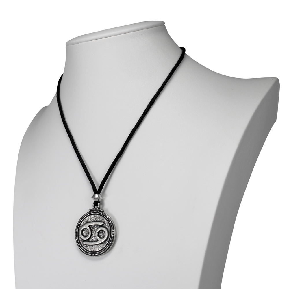 Cancer Zodiac Pendant Astrology Necklace Horoscope Pewter Jewelry ...