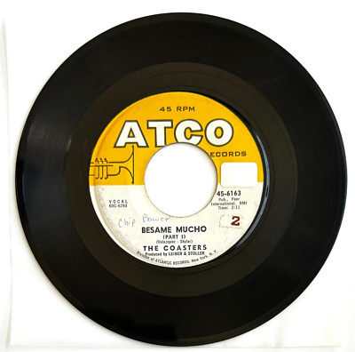 The Coasters 45 Besame Mucho 1960 ATCO Records – 45-6163 Doo Wop EX | eBay