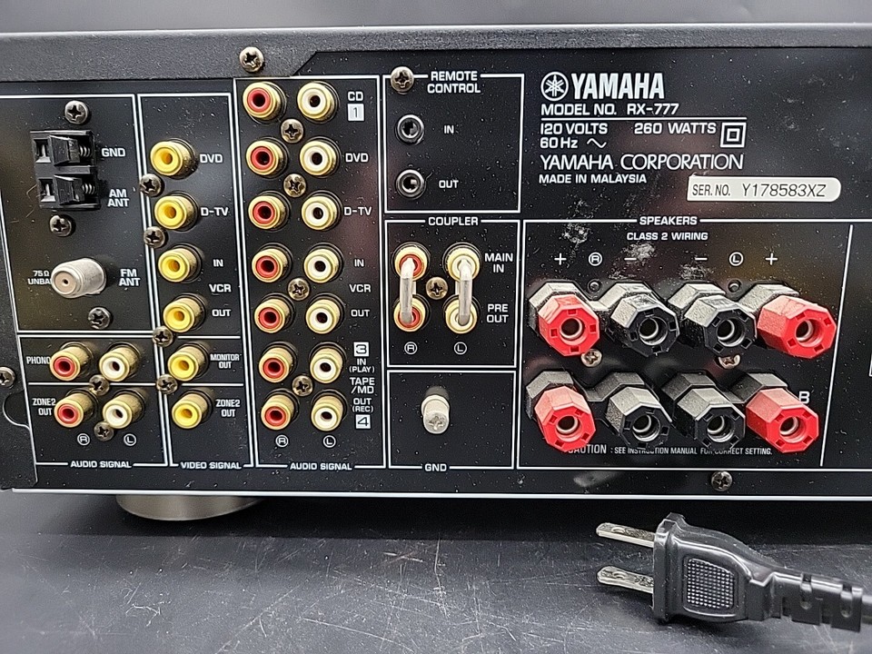 Yamaha RX-777 Stereo Receiver 100W/Channel Tested No Remote | eBay