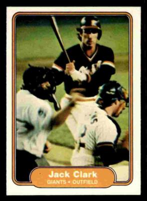 1982 Fleer Jack Clark #387 - San Francisco Giants | eBay