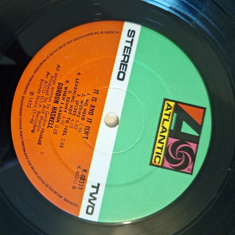 Gordon Haskell It Is And It Isn't Atlantic 1972 K 40311 | eBay UK