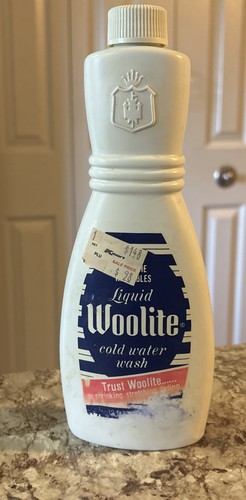 Vintage 1980s Liquid Woolite Cold Water Wash Plastic Bottle 12 OZ PROP ...
