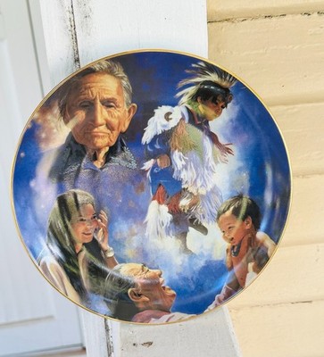 Native American Indian Decor Plate "Circle of Life" Detha Collectible ...