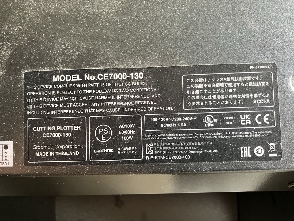 Graphtec CE7000-130, Cutting Plotter , With Stand, Still Under Warranty ...
