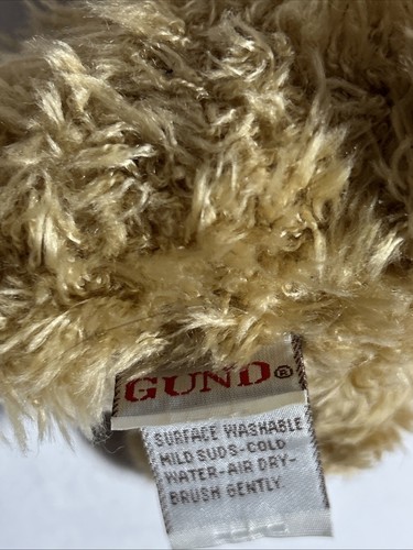 GUND Plush Puppy Dog BARKY 7" - Tan with Red Color - Shaggy Fur - NWT ...