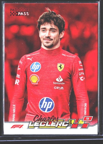Charles Leclerc 2024 Topps Paddock Pass Formula 1 Red Foil #3a Scuderia ...