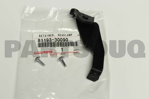 8119330090 Genuine Toyota RETAINER, HEADLAMP PROTECTOR, UPR RH 81193 ...