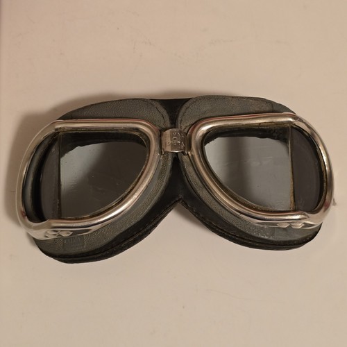 Vintage WW2 Climax Espana Motorcycle Goggles Spain M00.UTIL.N55711 READ ...