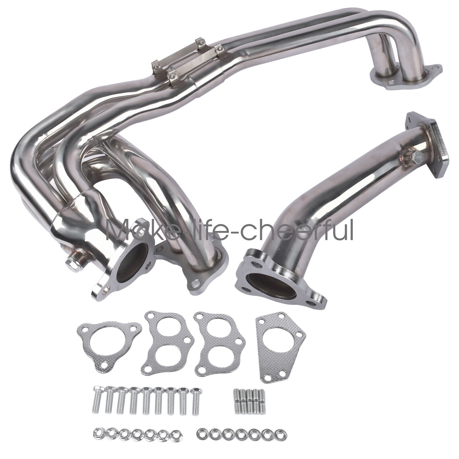 Stainless Header Kit for Subaru Impreza WRX / STI EJ205 EJ255 2002-2007 ...