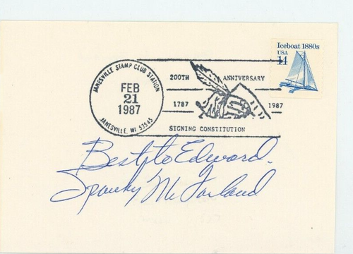 Autographed 3x5 Postcard Spanky McFarland Spanky in Our Gang Little ...