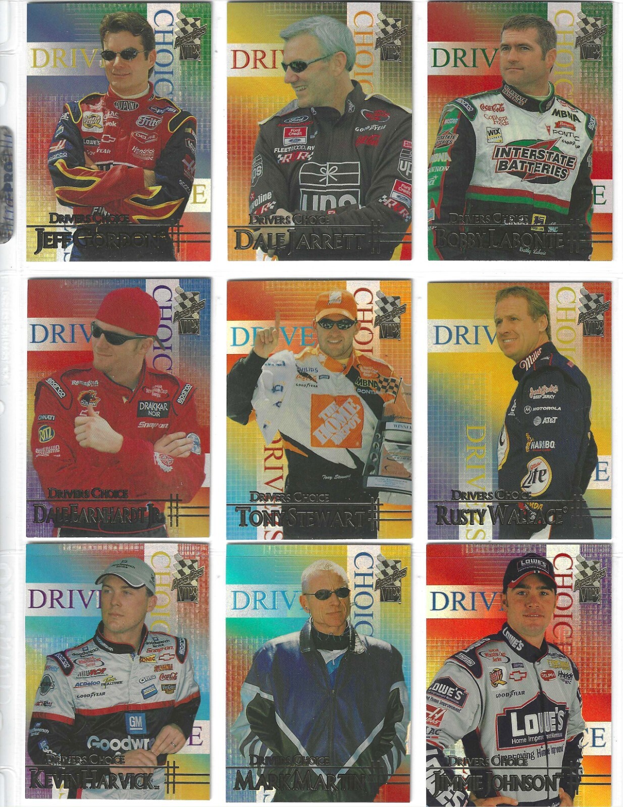 2002 VIP DRIVERS CHOICE--#DC3 Bobby Labonte--ONE CARD ONLY! | eBay