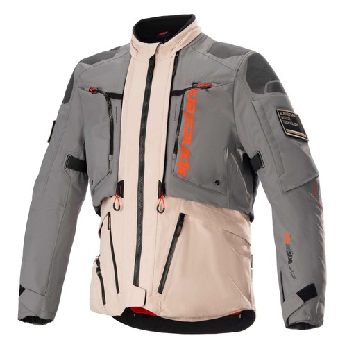 Alpinestars AMT-10R Mens Drystar Motorcycle Jacket Gray/Black/Tan | eBay