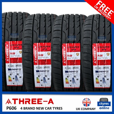 4 X New 205 45 16 THREE-A P606 87W 205/45R16 2054516 *C/B RATED* (4 ...