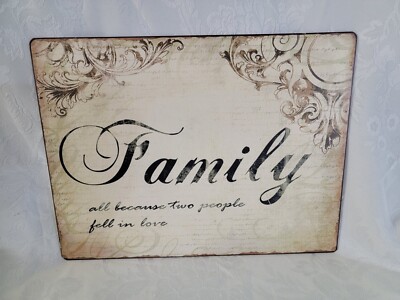 Hobby Lobby Metal Family Sign 13.75x10.375 | eBay