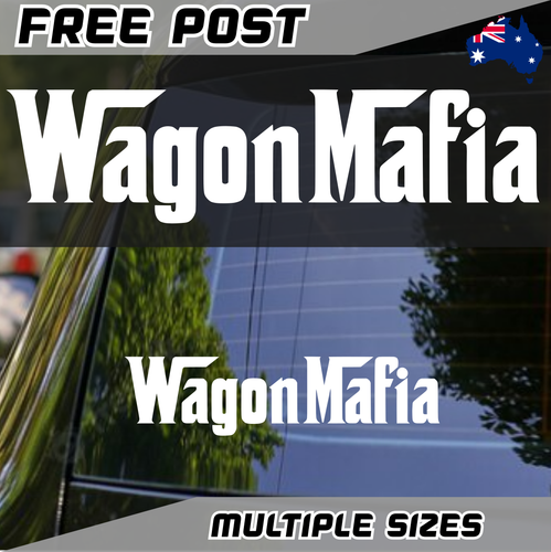 Wagon Mafia Sticker Decal Vinyl Car JDM Drift Skyline Stagea Hoon Turbo ...