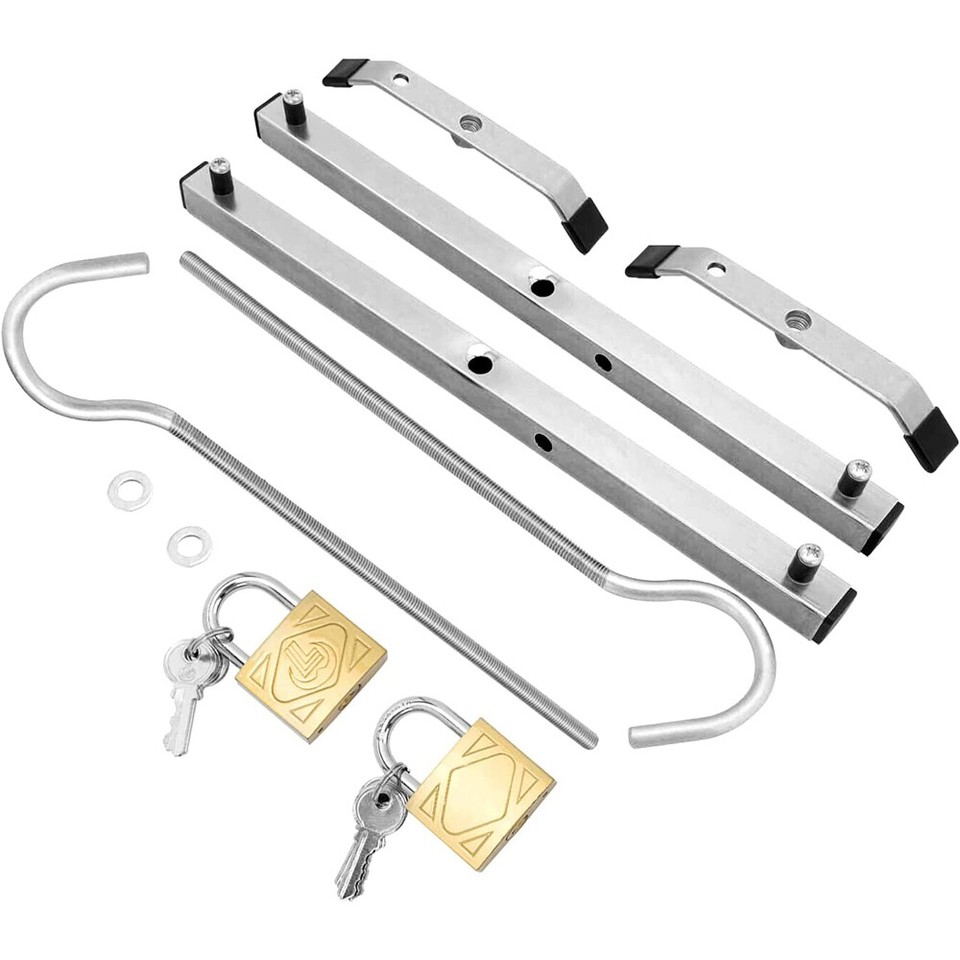 2 Pack Roof Rack Ladder Clamps Set Lockable Strong & Secure Car & Van ...