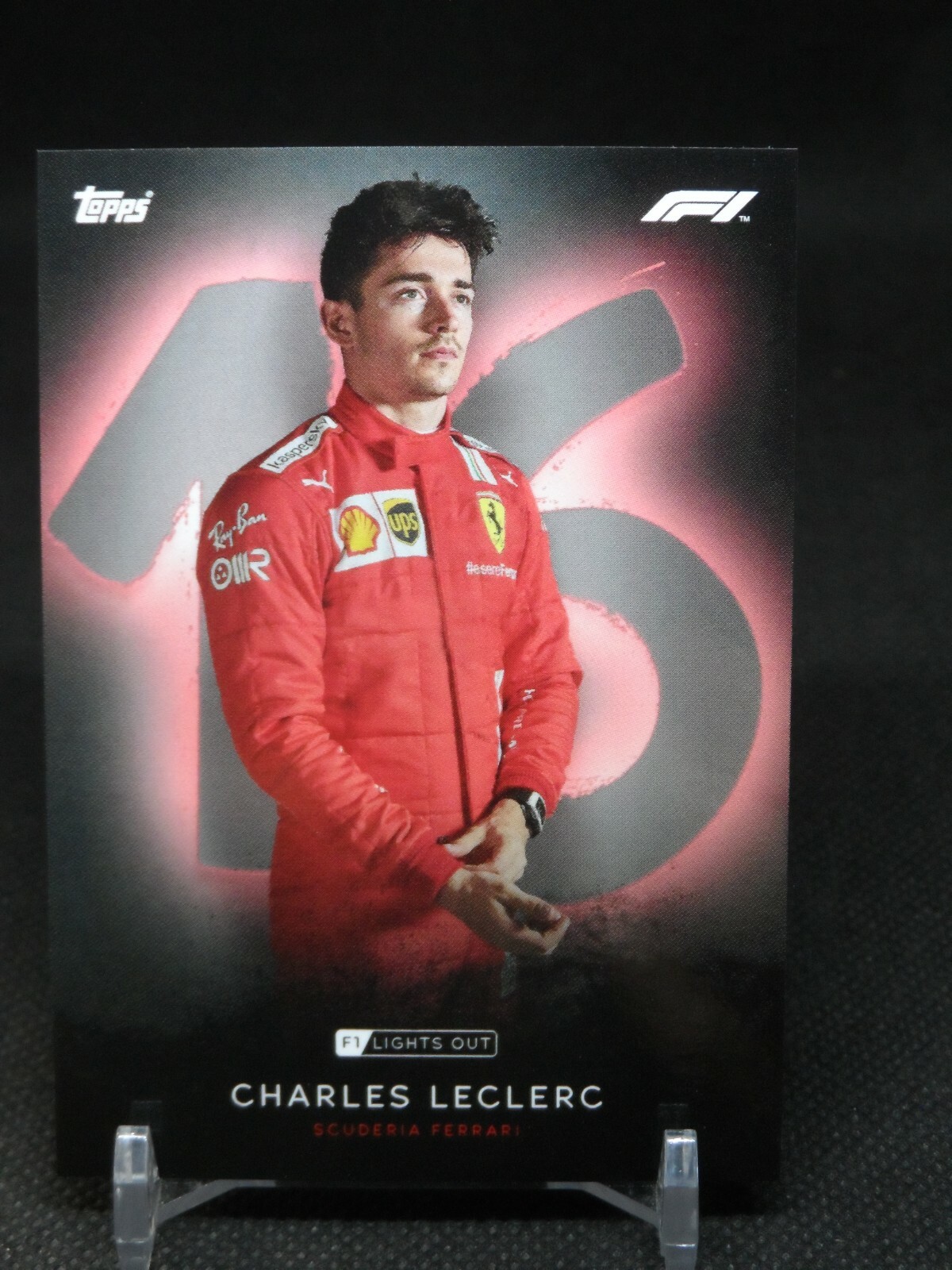 Charles Leclerc Ferrari Portrait 2021 Topps Lights Out Formula 1 F1 ...