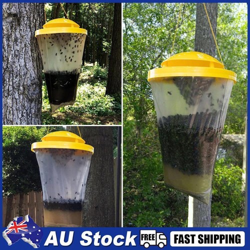 Hanging Fly Catcher with Bait Trap Insect Bug Killer Ranch Fly Trap ...
