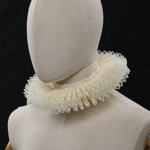 Elizabethan Ruff Collar Victorian Glitter Ruff Collar Renaissance Neck ...