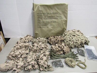 US Military Desert Camouflage Screening System Netting Repair Kit NOS ...