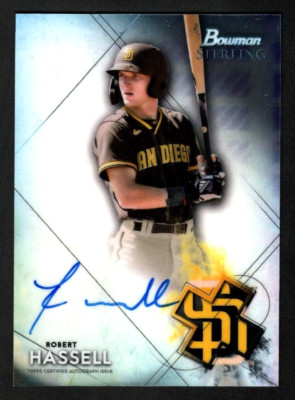 Robert Hassell 2021 Bowman Sterling Prospect Autograph Auto Washington ...