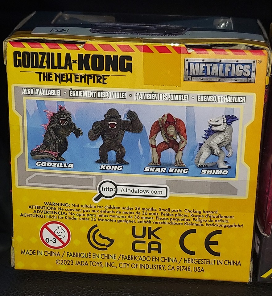 NEW 2024 JADA METALFIGS KEY CHAINS Godzilla X Kong The New Empire LOT 4 ...