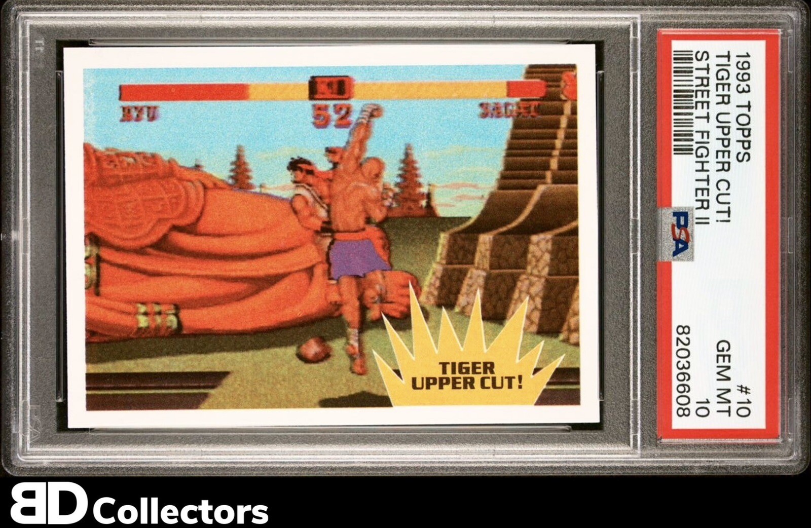 TIGER UPPERCUT! PSA 10 POP 1 #10 1993 Topps Street Fighter II GEM MINT ...