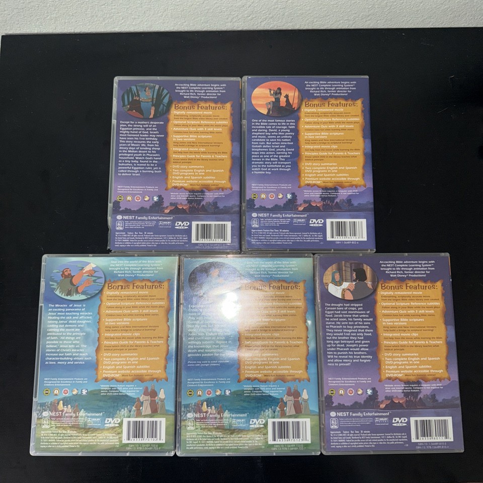 Living Scriptures/Nest Animated Hero Classics Lot of 5 | eBay