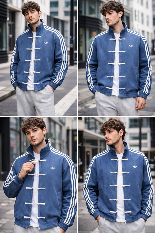 Adidas China CNY Snake Track Jacket Suede Navy Blue New JZ9927 | eBay